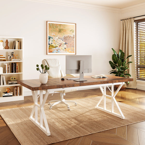 Tribesigns 6FT Conference Table Rectangle Meeting Table Executive Desk ...